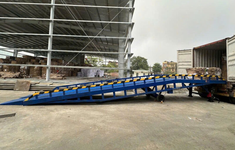 Production, installation, and handover process of container loading ramps